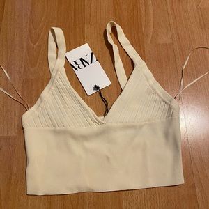 Zara | Tops | Zara Strappy Knit Top | Poshmark